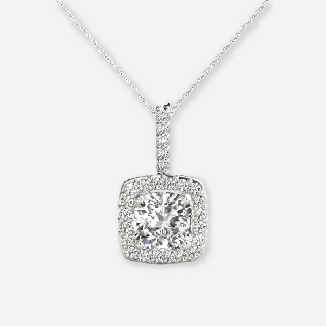 Halo Pendants – Loose Grown Diamond