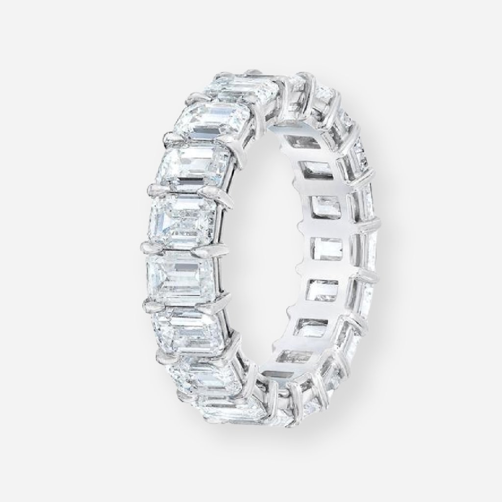 Classic Emerald Eternity Band