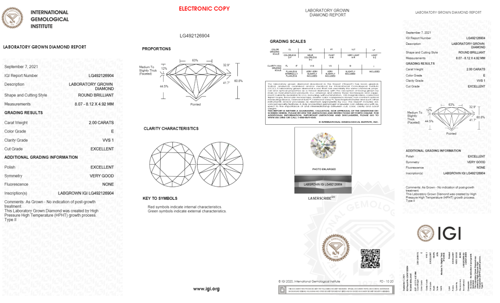 How Lab Grown Diamonds are Certified and Graded – Loose Grown Diamond