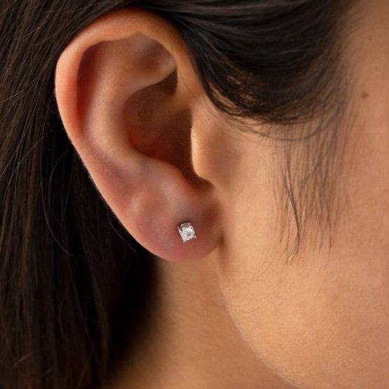 Diamond Stud Earrings - Loose Grown Diamond