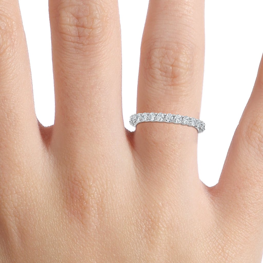 Rozen Round Diamond Wedding Ring