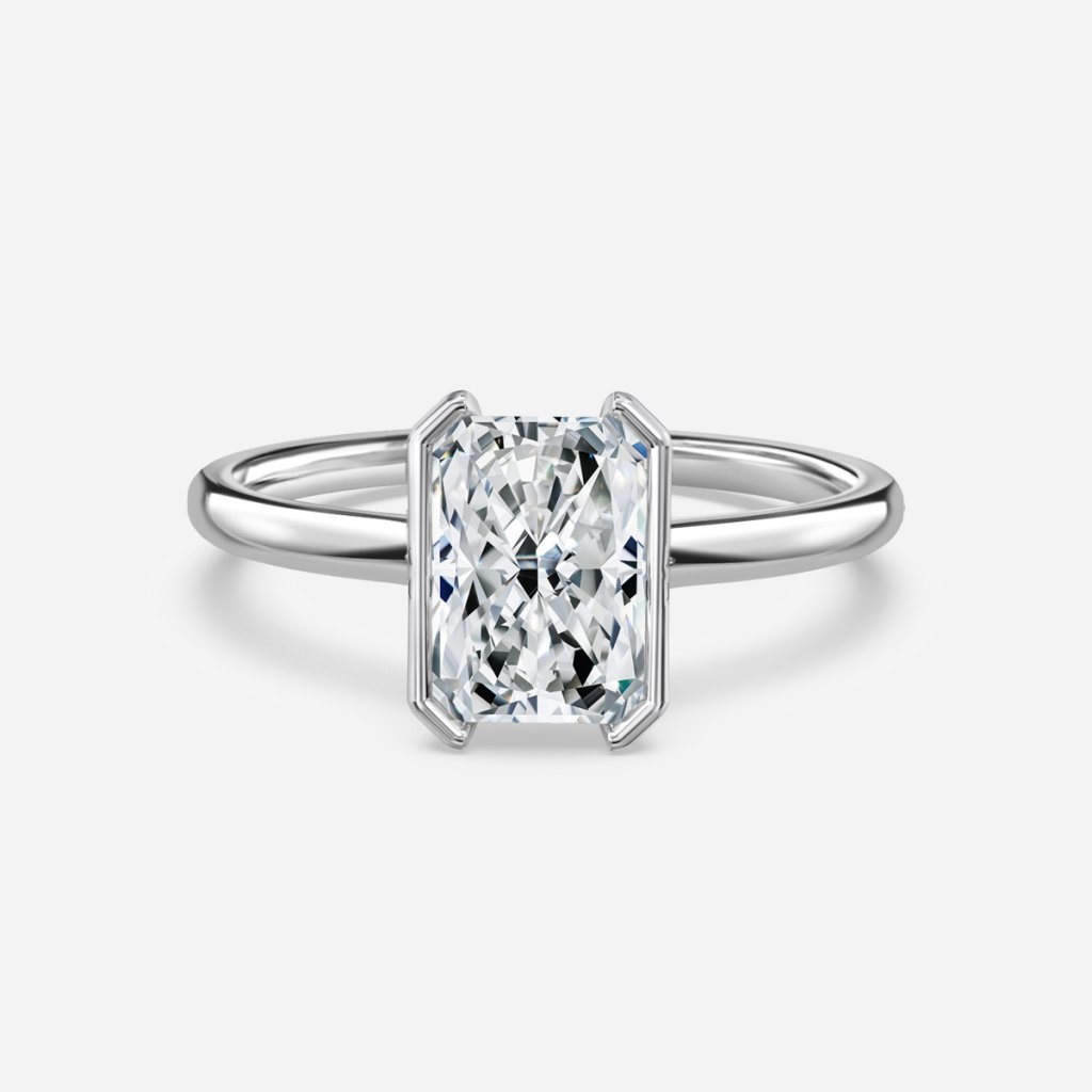 Augusta Radiant Bezel Lab Grown Diamond Engagement Ring