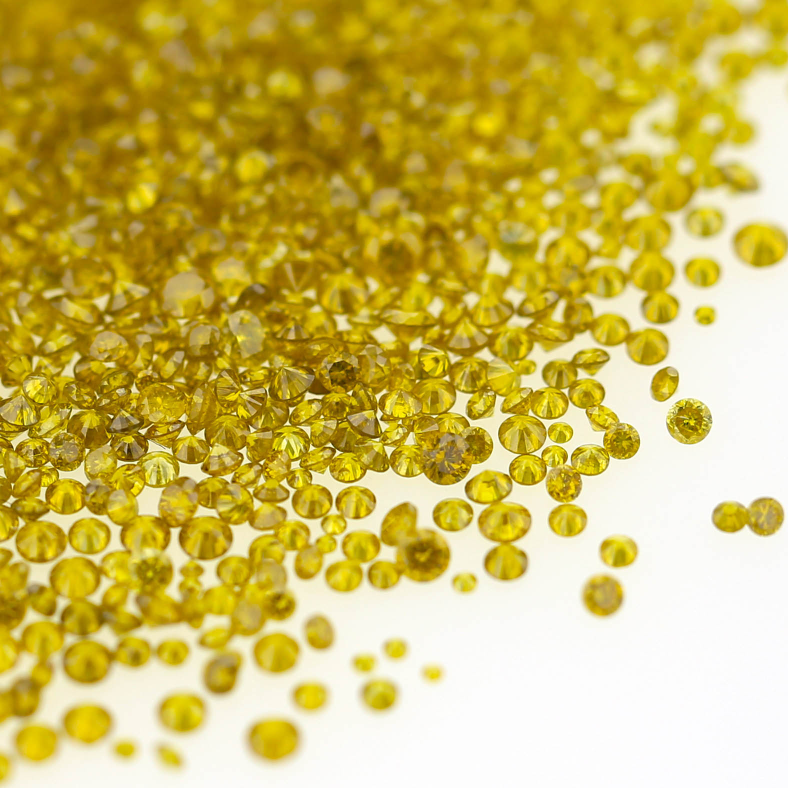 Yellow Color Round Diamond
